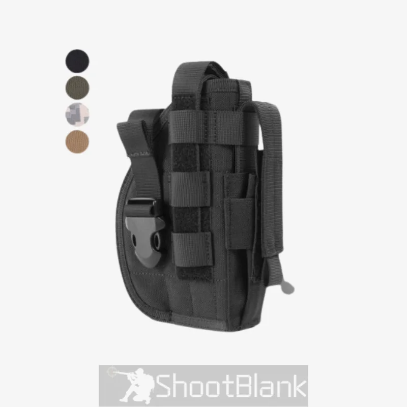 Right Hand Tactical Holster - Durable, MOLLE Compatible & Adjustable